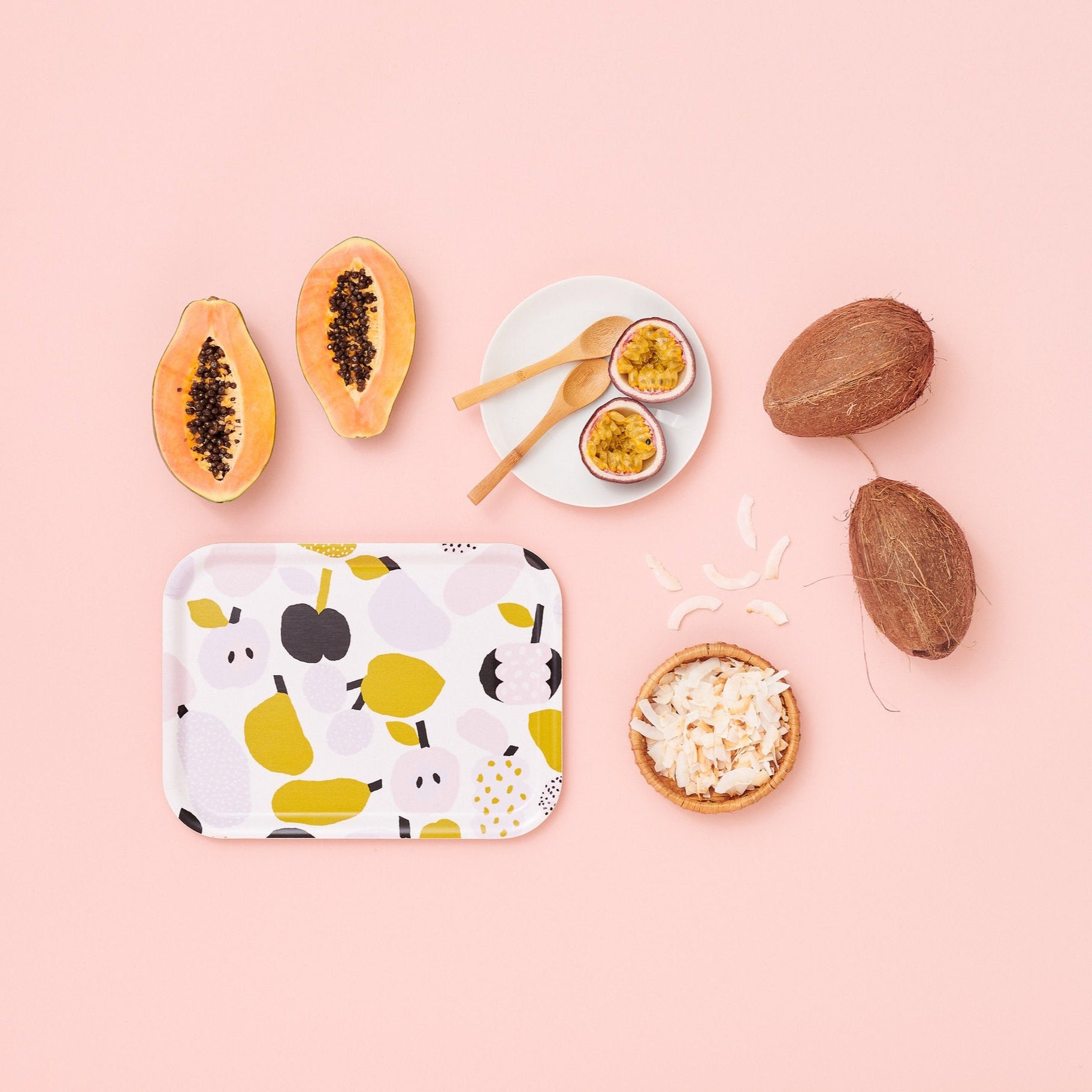 Tutti Frutti Olive Green Tray – Kauniste